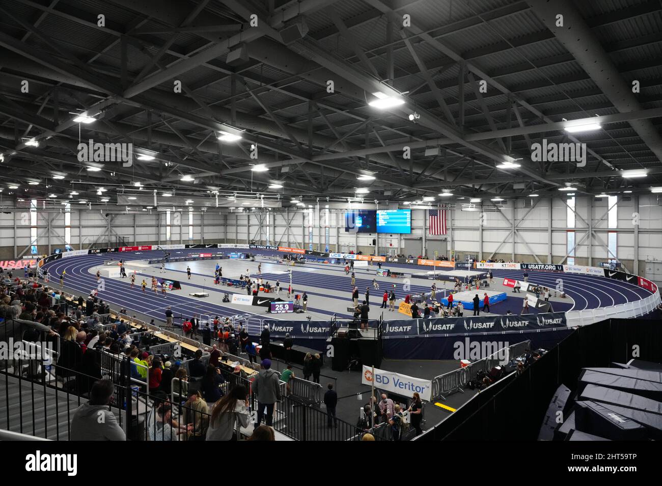 A general view of The Podium during the USA Indoor Track and Field ...