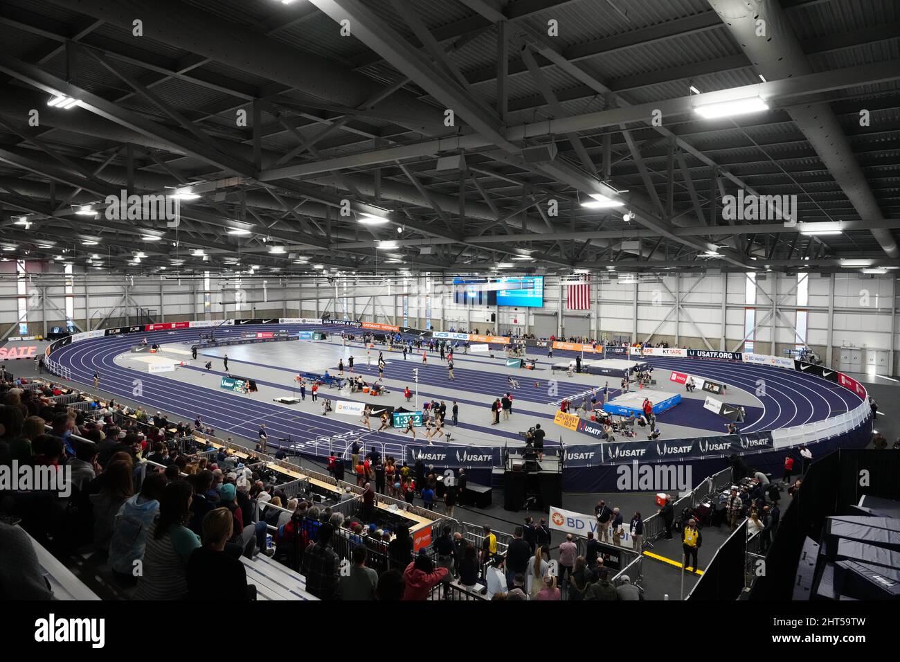 A general view of The Podium during the USA Indoor Track and Field ...