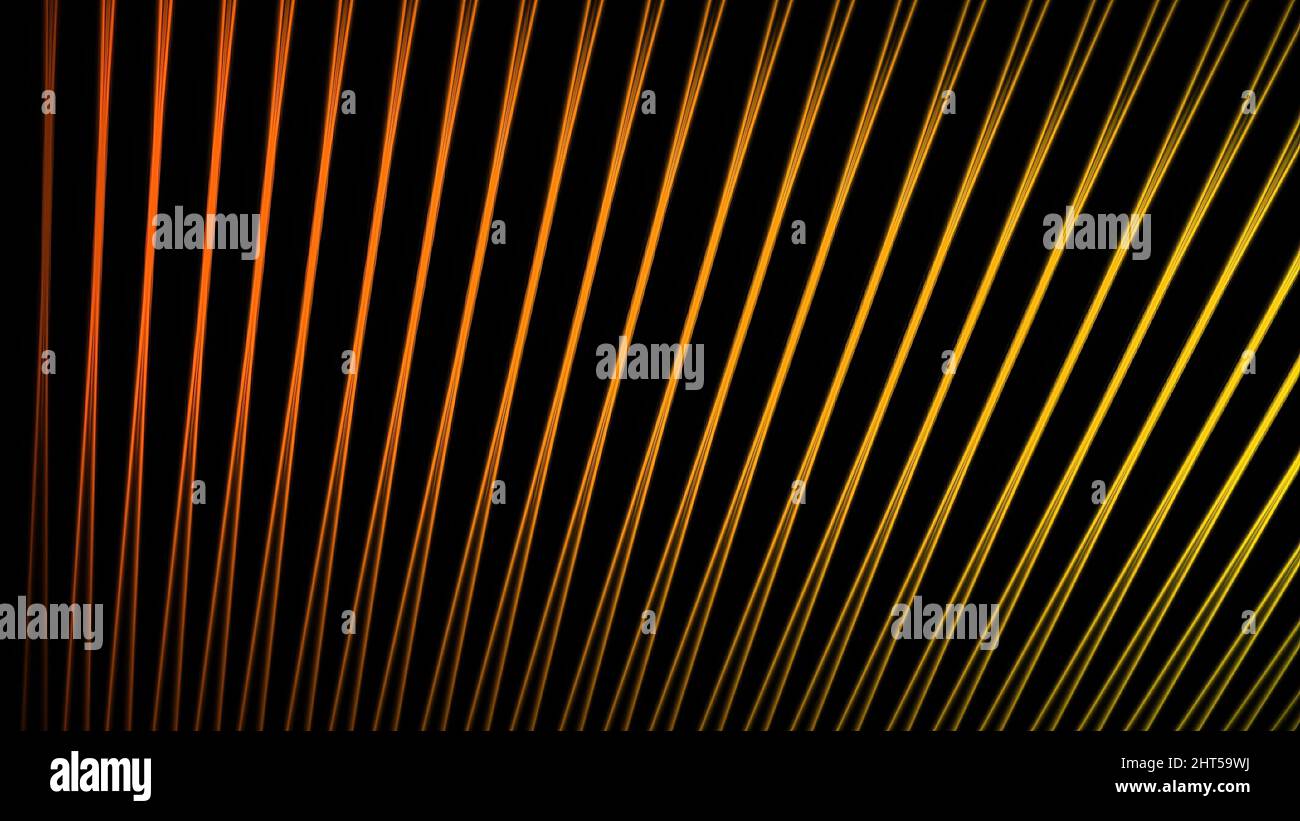 Illustration of golden lines against a black background for textures ...