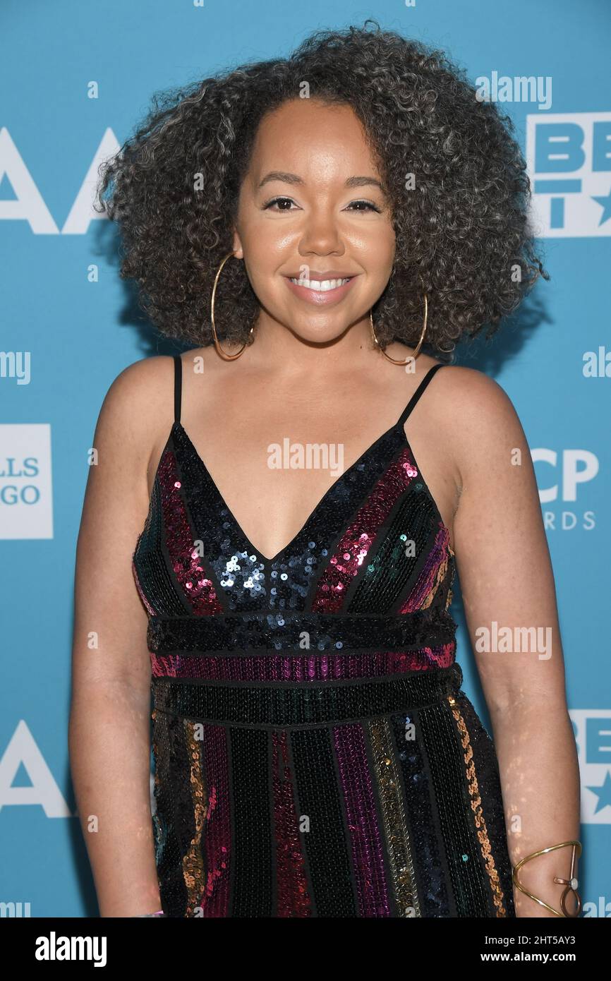 Christina Tapper arrives at the 53rd NAACP Image Awards Viewing Party ...