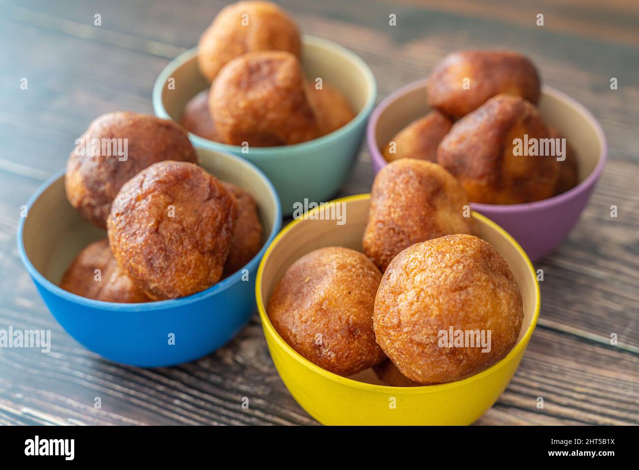 Tasty Nigerian Puff Puff Served at a Party ready to eat Stock Photo - Alamy