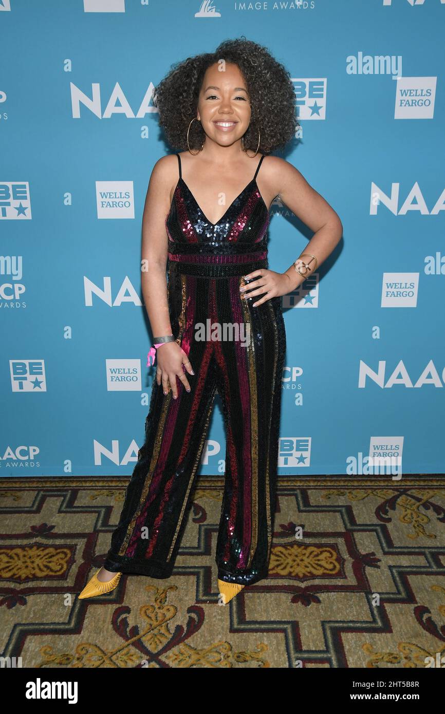 Christina Tapper arrives at the 53rd NAACP Image Awards Viewing Party ...