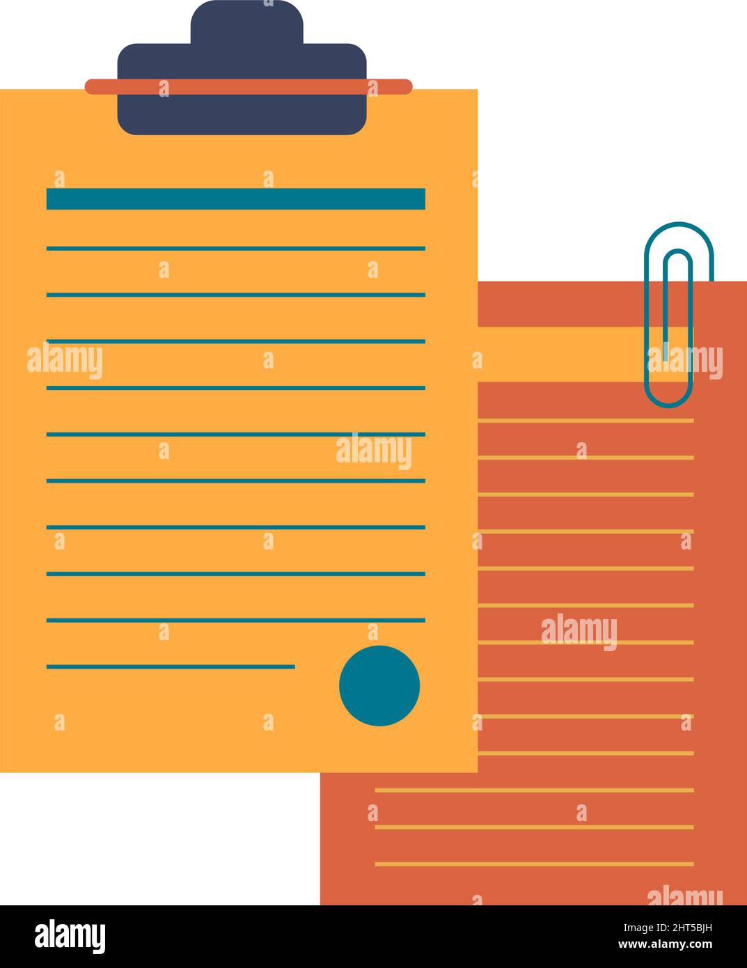 Documents with clip, project or company paperwork Stock Vector Image ...