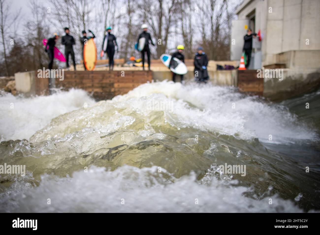 Nuremberg, Germany. 26th Feb, 2022. The Nuremberg surf wave (also ...