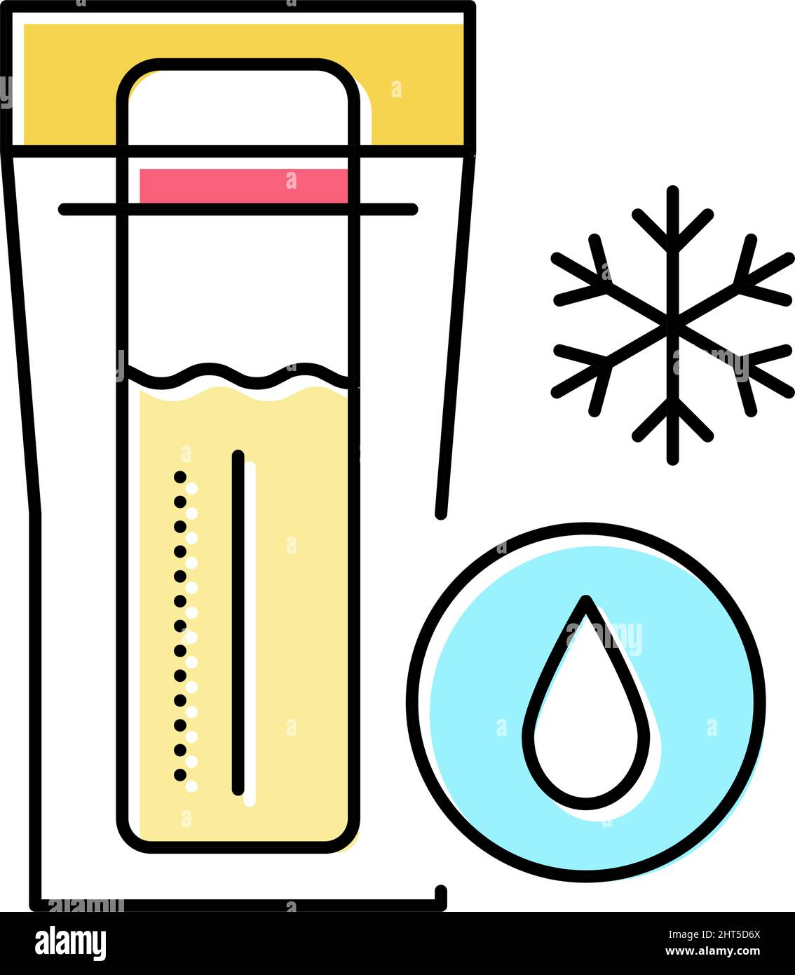 freezing milk storage color icon vector illustration Stock Vector Image ...