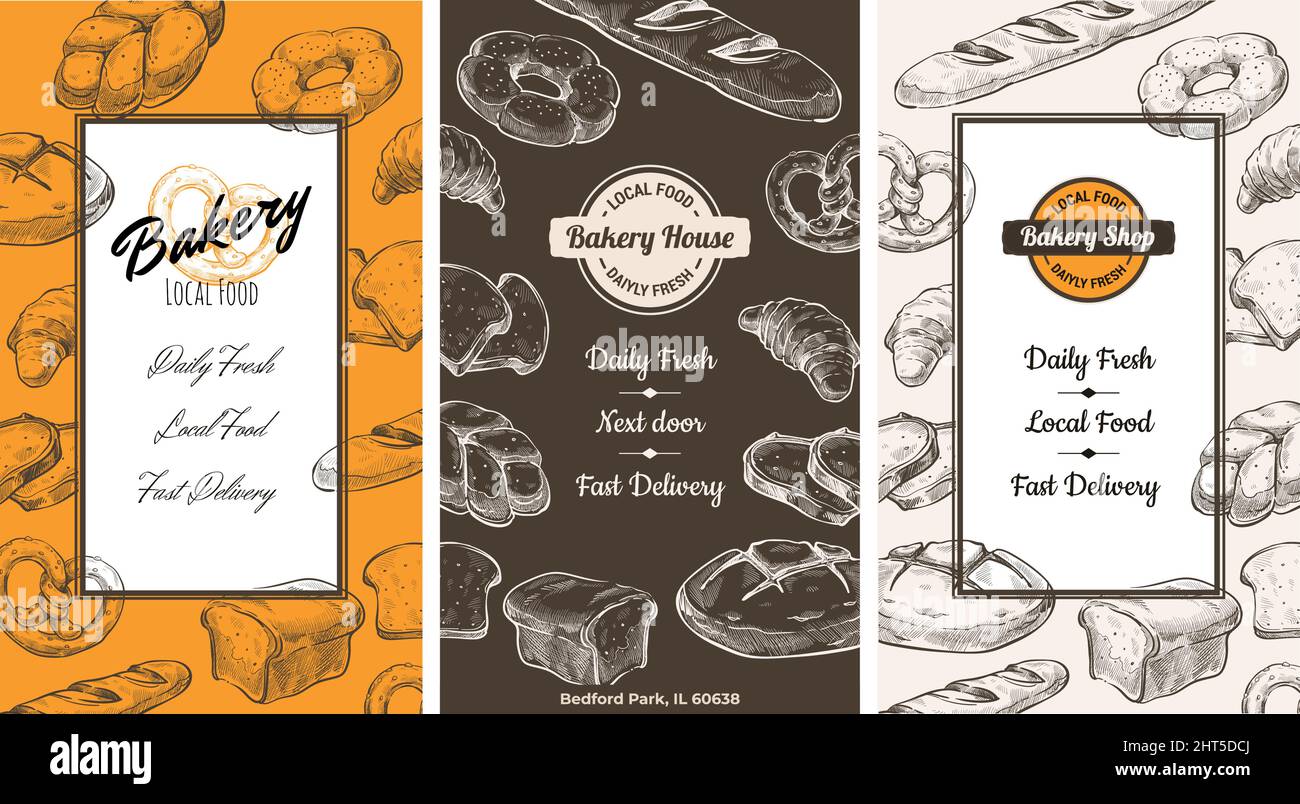 Daily fresh bakery Stock Vector Images - Alamy