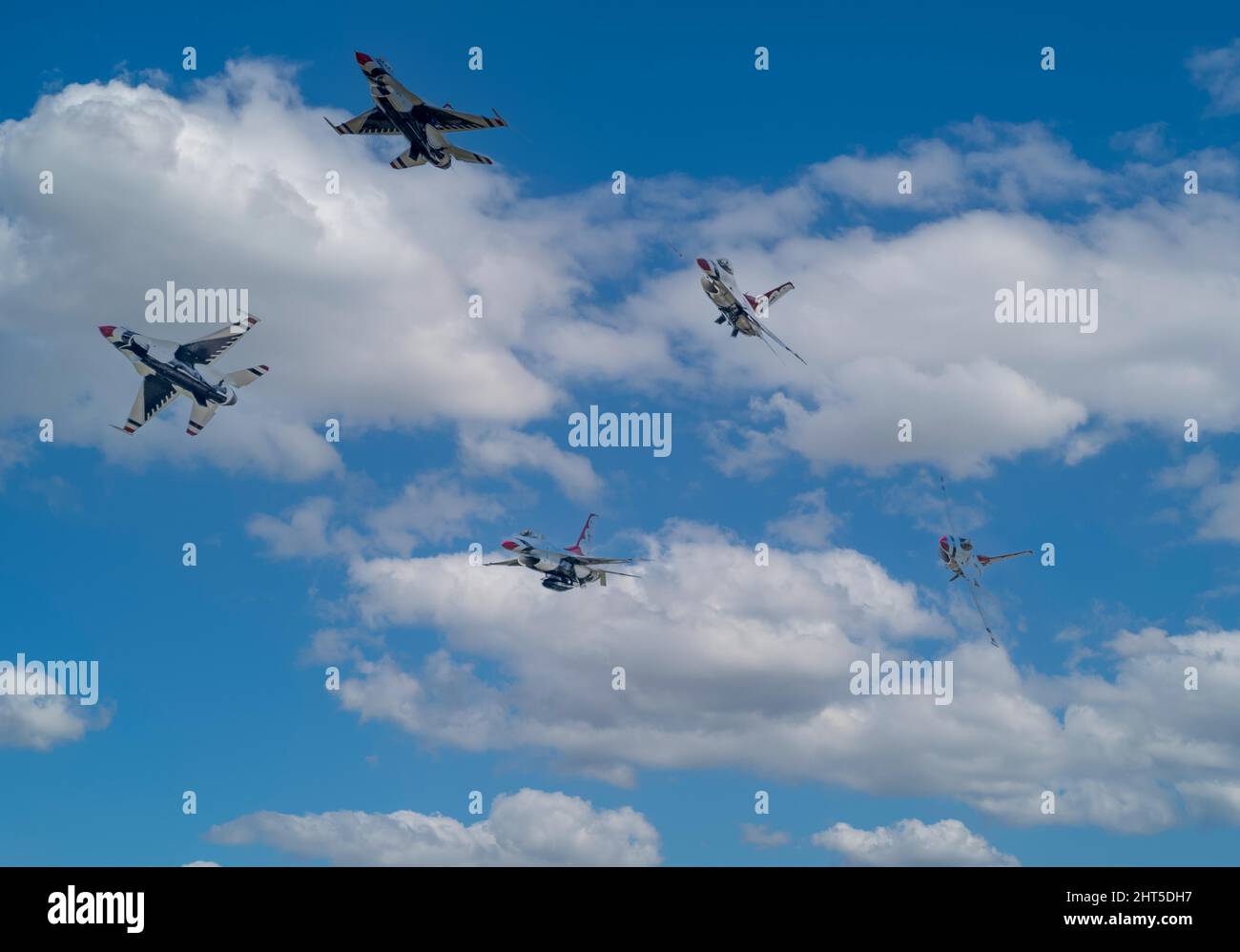 U.S. Air Force Thunderbirds air demonstration a mix of formation flying ...