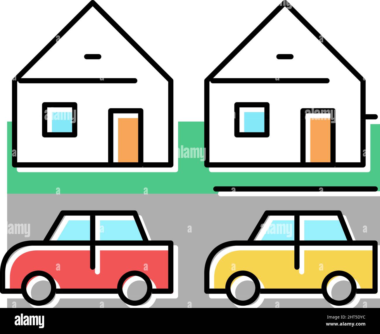 Color tv motel sign Cut Out Stock Images & Pictures - Alamy