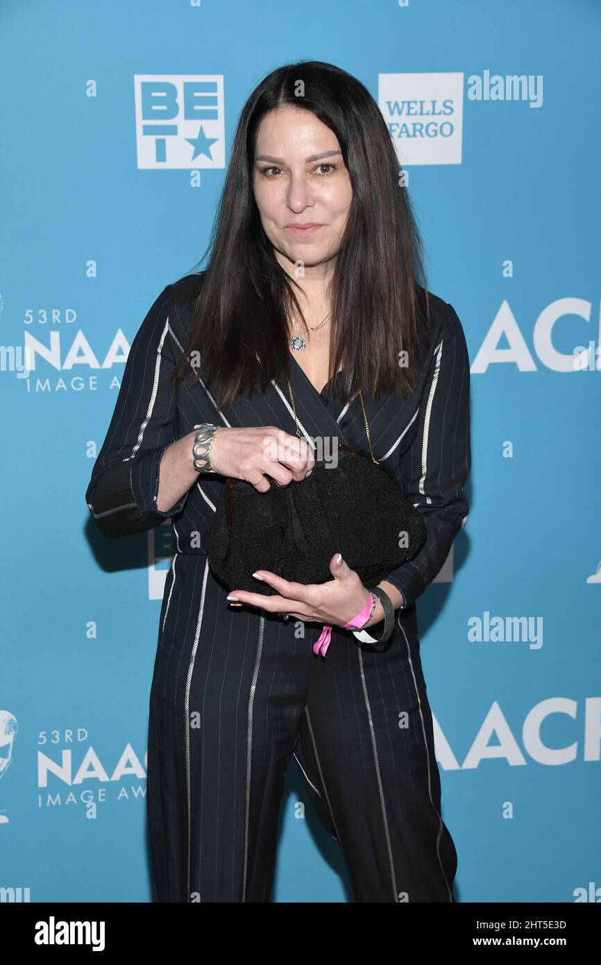 Elizabeth Trojian arrives at the 53rd NAACP Image Awards Viewing Party ...