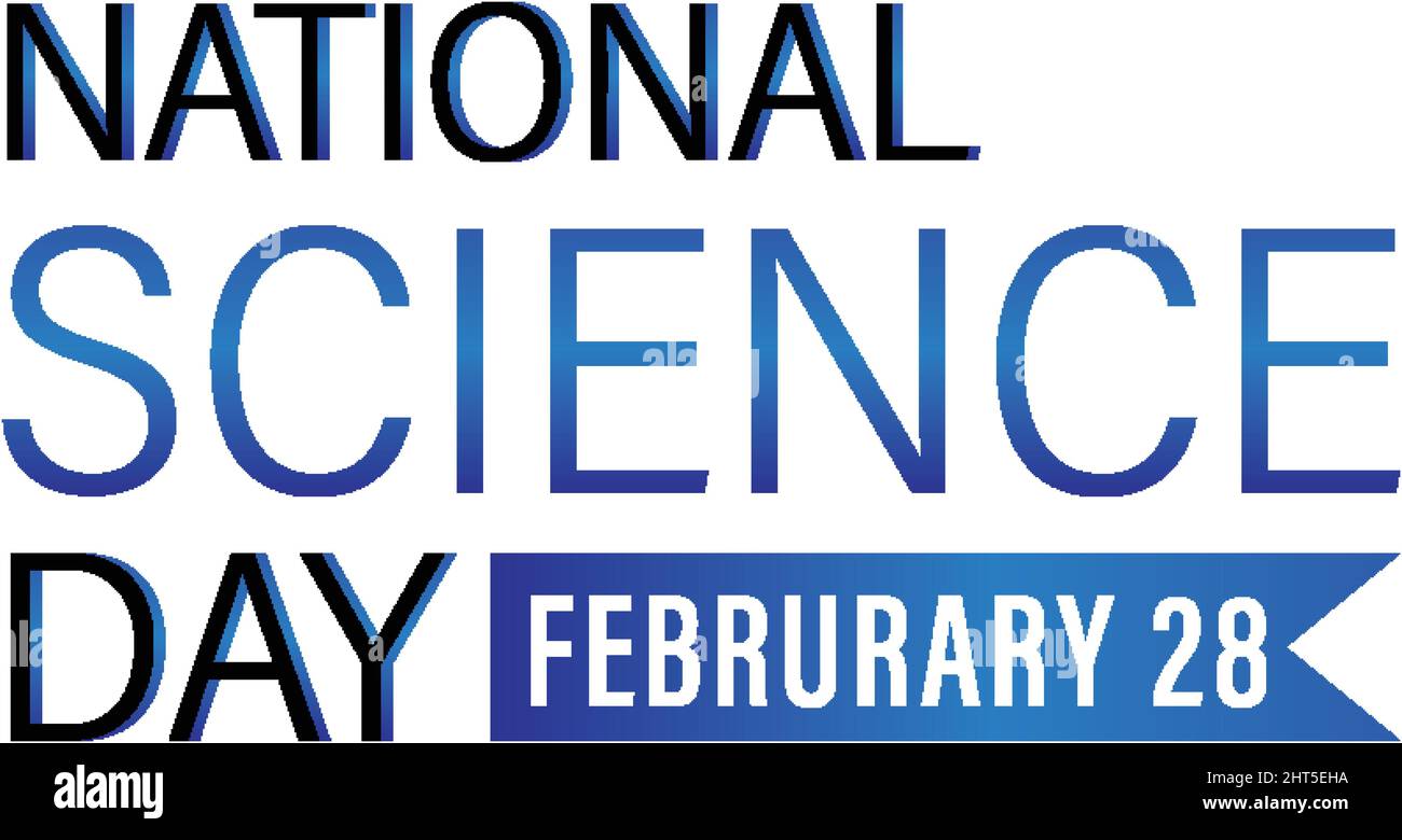 National Science day poster design illustration Stock Vector Image ...