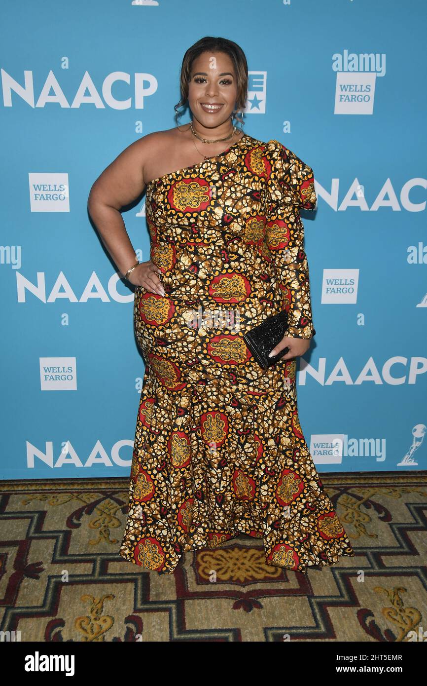 Los Angeles, USA. 26th Feb, 2022. Kenya Parham arrives at the 53rd ...