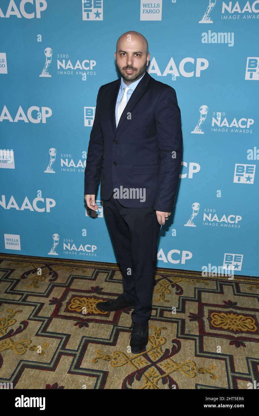 Los Angeles, USA. 26th Feb, 2022. Enrico Natale arrives at the 53rd ...