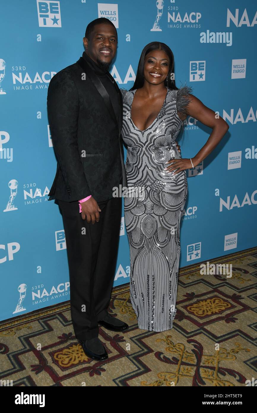 Los Angeles, USA. 26th Feb, 2022. Mike Merriweather and Sandra ...