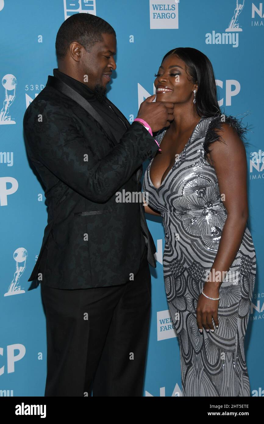 Los Angeles, USA. 26th Feb, 2022. Mike Merriweather and Sandra ...