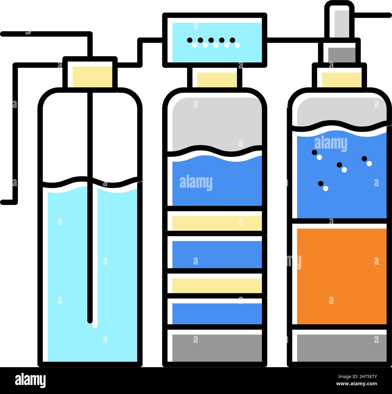 water different filtration filter color icon vector illustration Stock ...