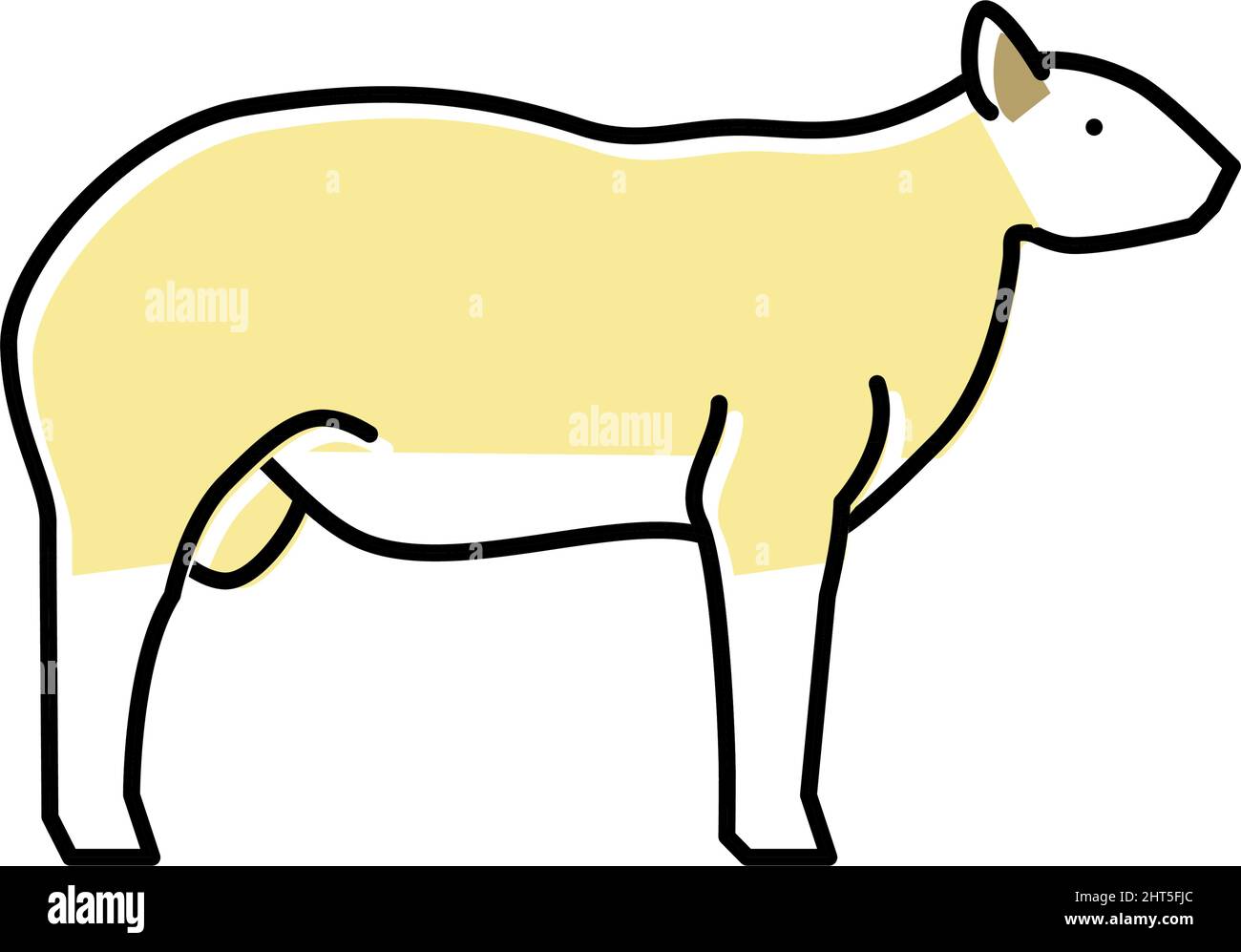 texel sheep color icon vector illustration Stock Vector Image & Art - Alamy