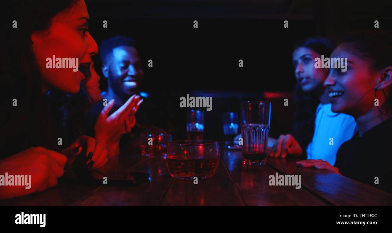 Young people partying at a night club Stock Photo - Alamy