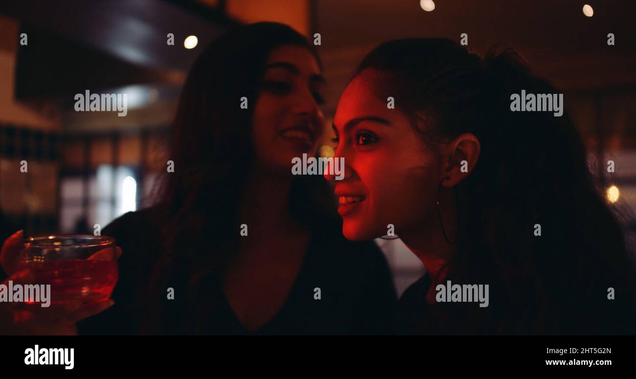 South Asian female friends at a party smiling Stock Photo - Alamy