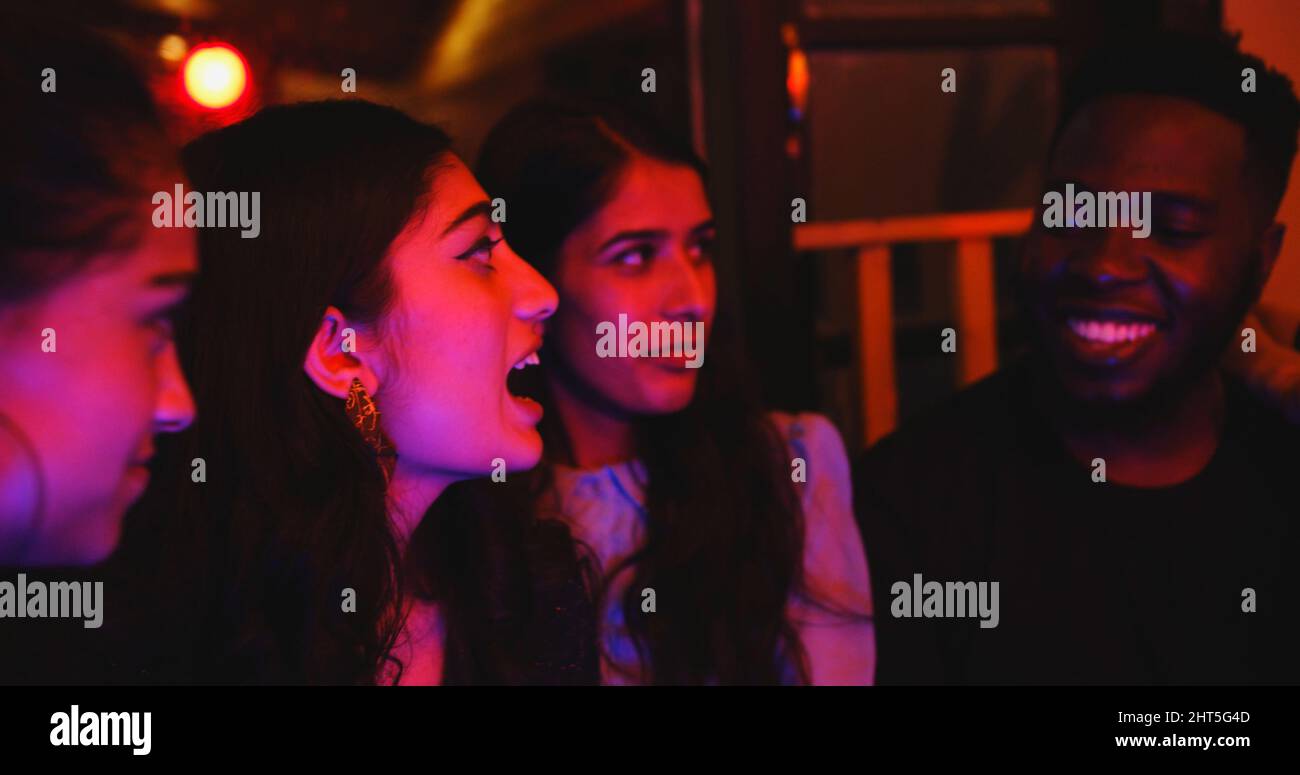 Young people partying at a night club Stock Photo - Alamy