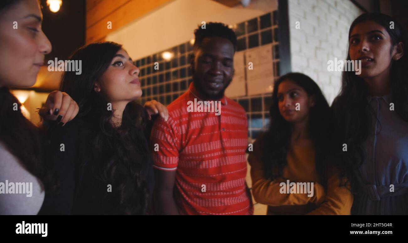 Group of South Asian friends talking - friendship concept Stock Photo ...