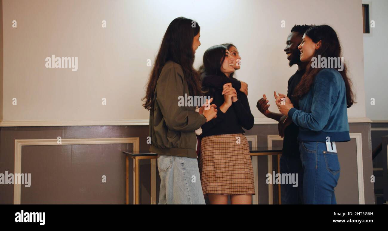Group of South Asian friends laughing together - friendship concept ...