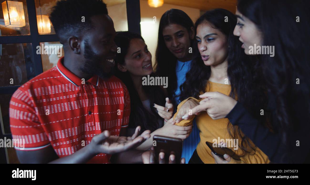 Group of South Asian friends talking - friendship concept Stock Photo ...