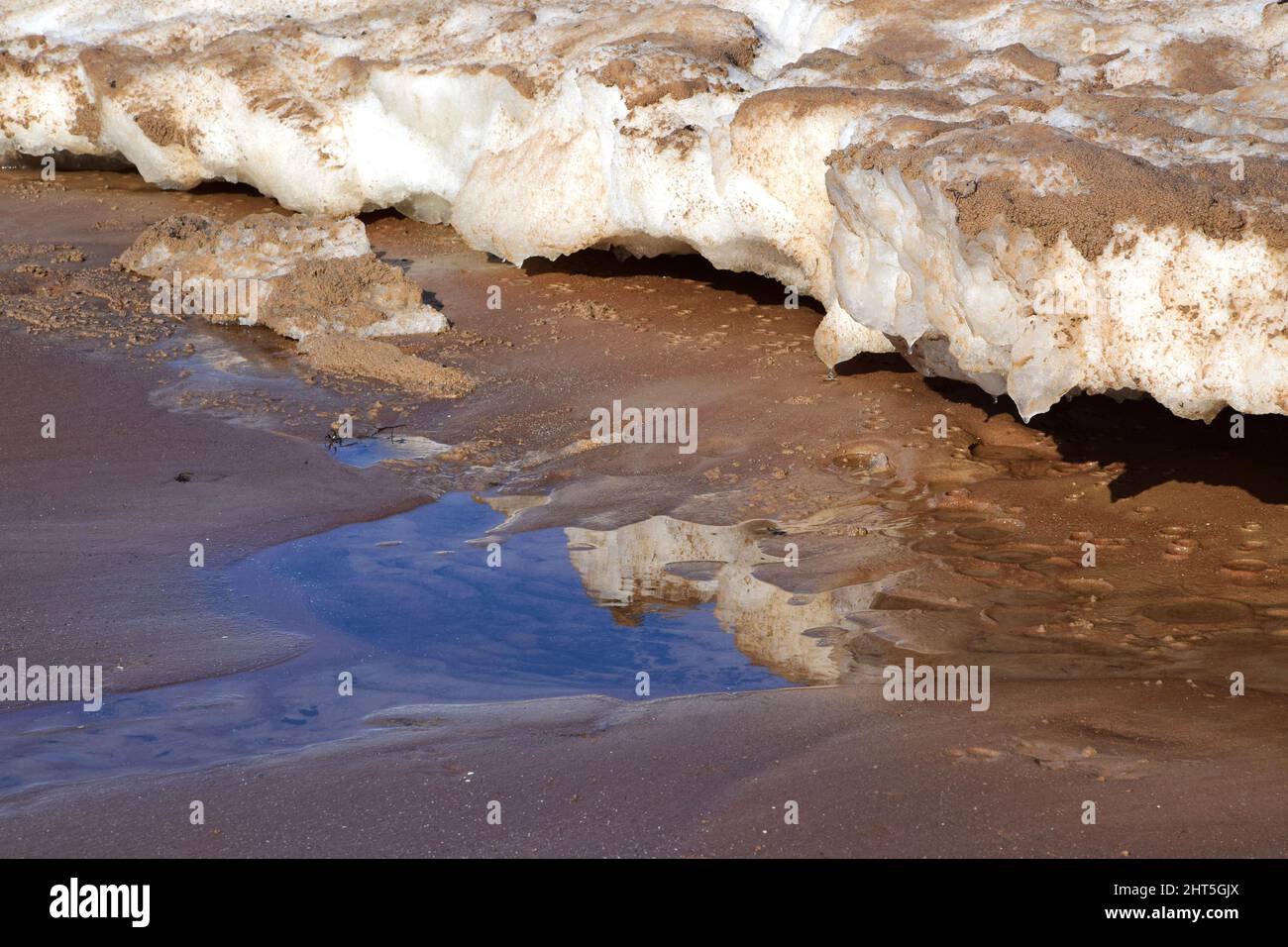 A photo of salt rock formation on a sea shore Stock Photo - Alamy