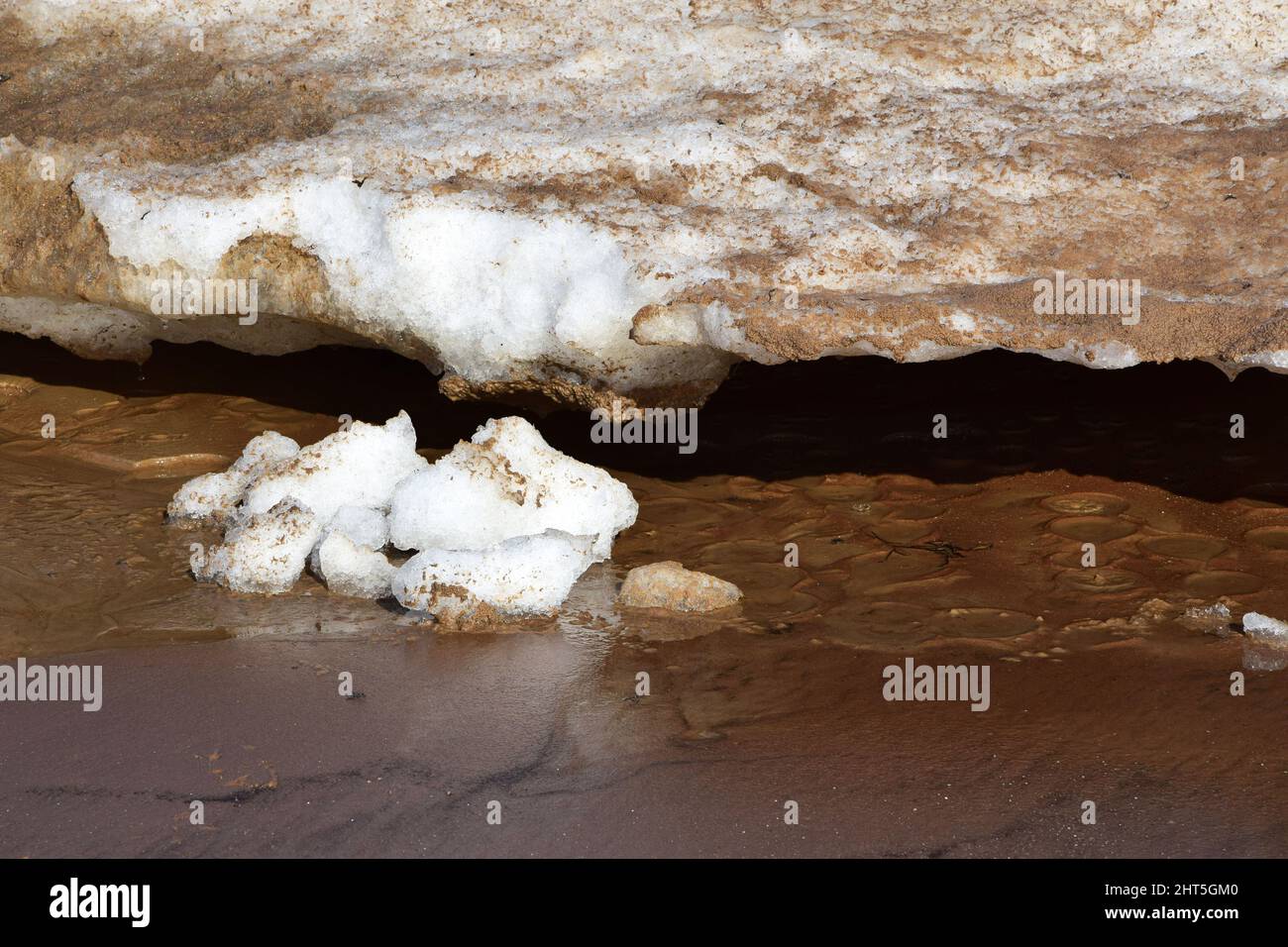 Photo of salt rock formation on a sea shore Stock Photo - Alamy