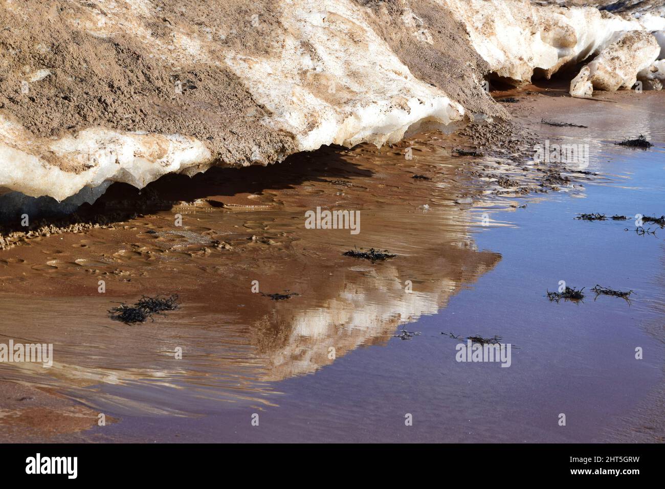 A photo of salt rock formation on a sea shore Stock Photo - Alamy