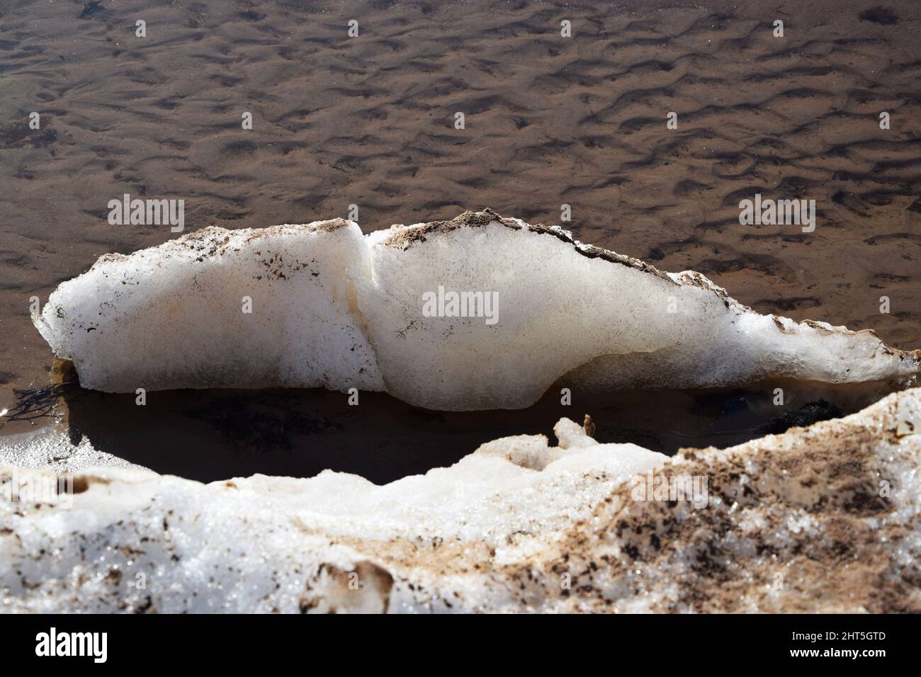 Photo of salt rock formation on a sea shore Stock Photo - Alamy