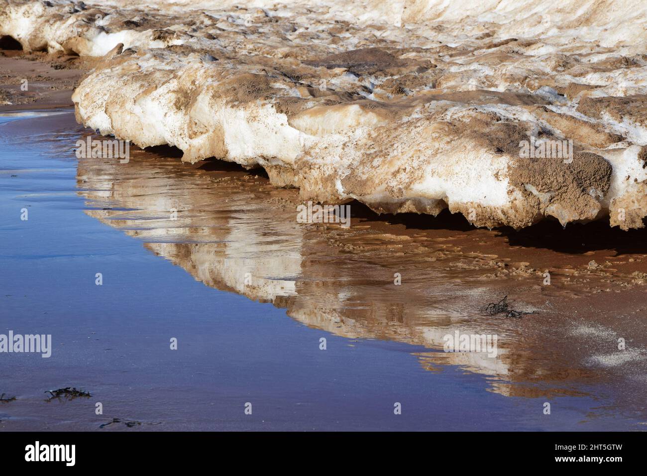 Photo of salt rock formation on a sea shore Stock Photo - Alamy