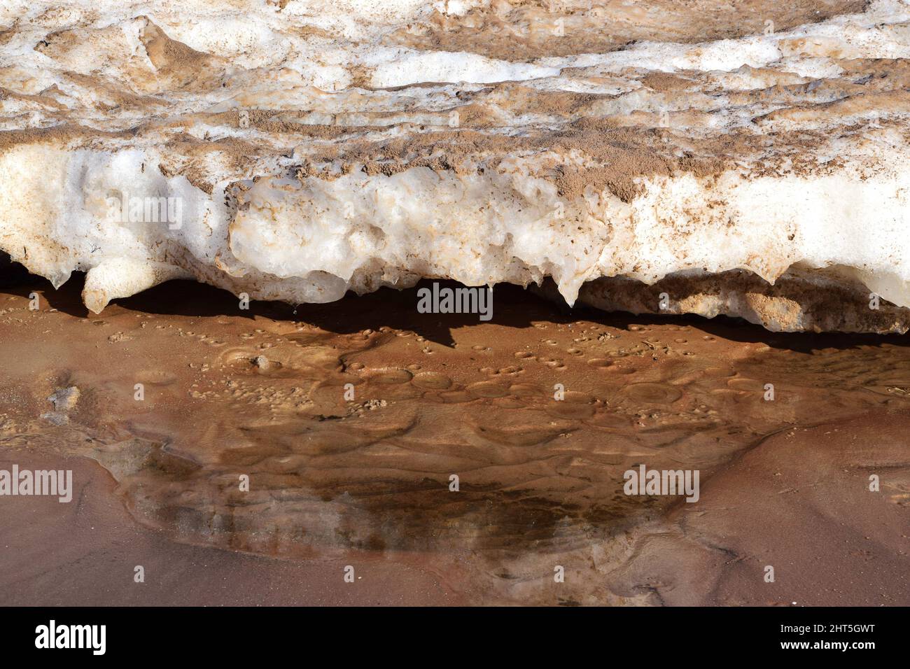 Photo of salt rock formation on a sea shore Stock Photo - Alamy