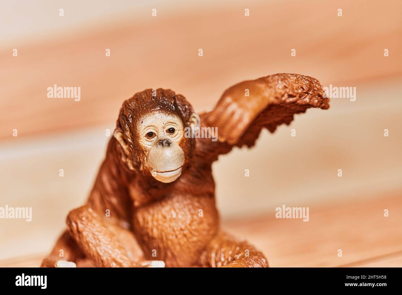 Orangutan figure from Schleich wildlife Stock Photo - Alamy
