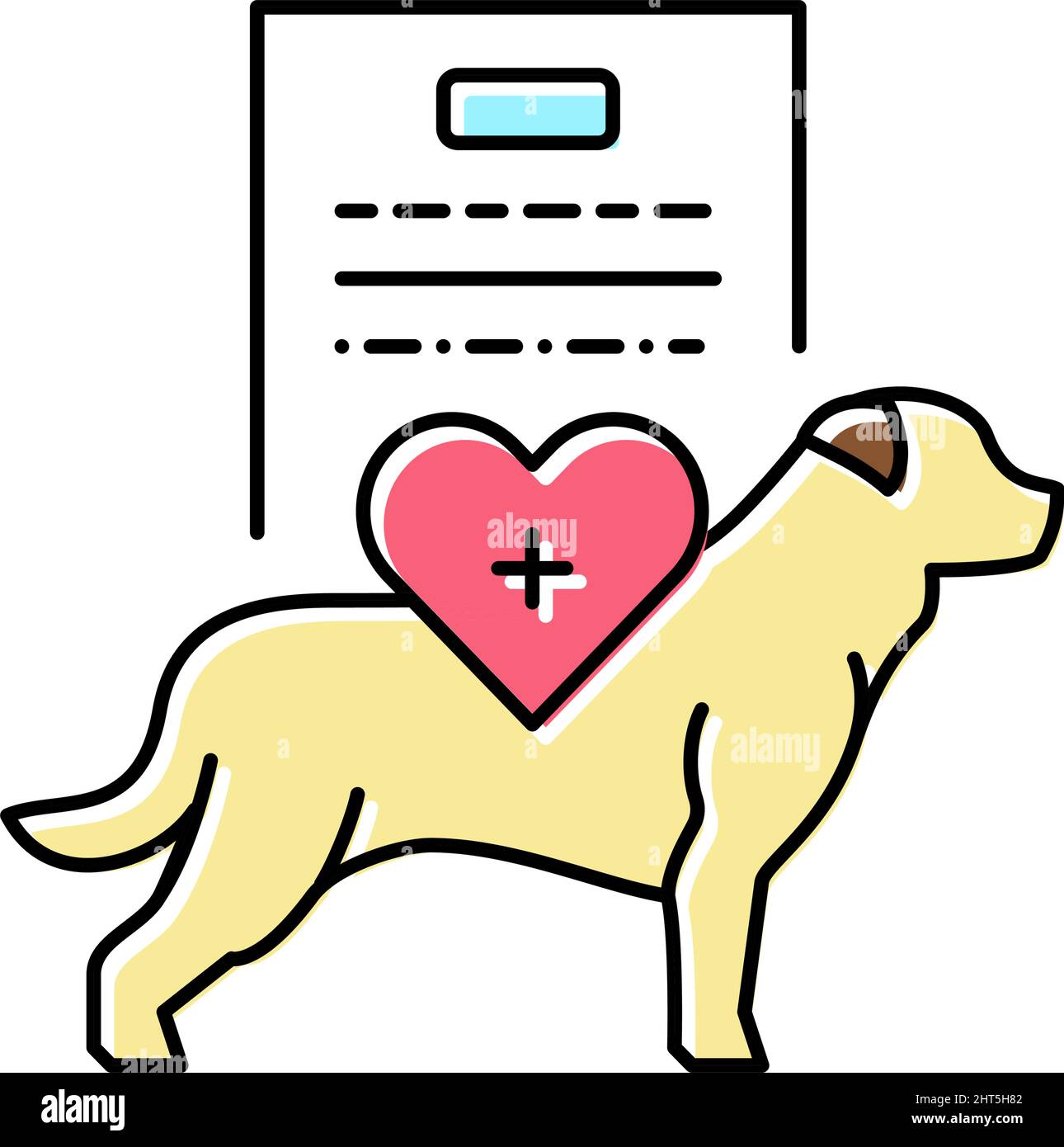 comprehensive physical exam color icon vector illustration Stock Vector ...