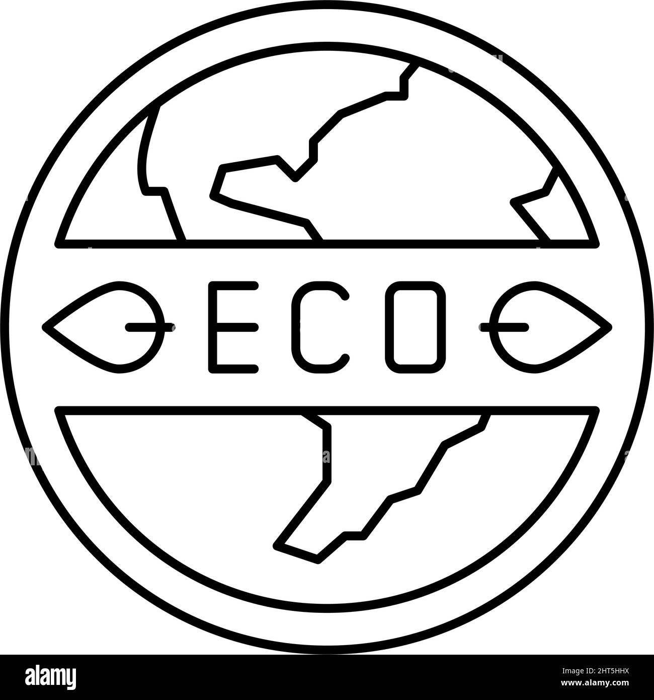 eco clean cosmetic line icon vector illustration Stock Vector Image ...