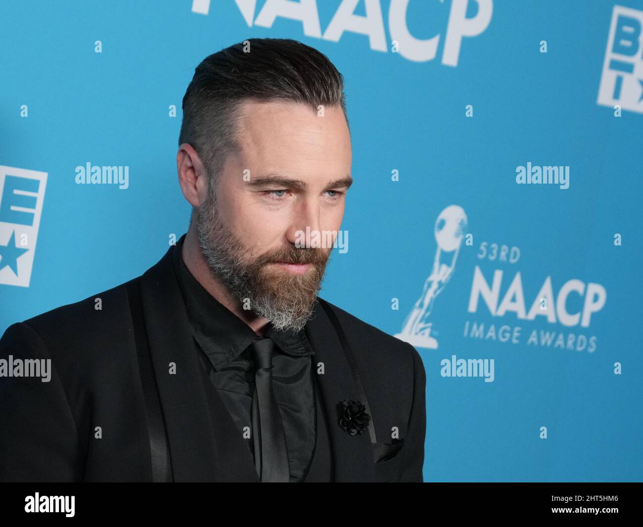 Los Angeles, USA. 26th Feb, 2022. Dustin Harnish arrives at the 53rd ...