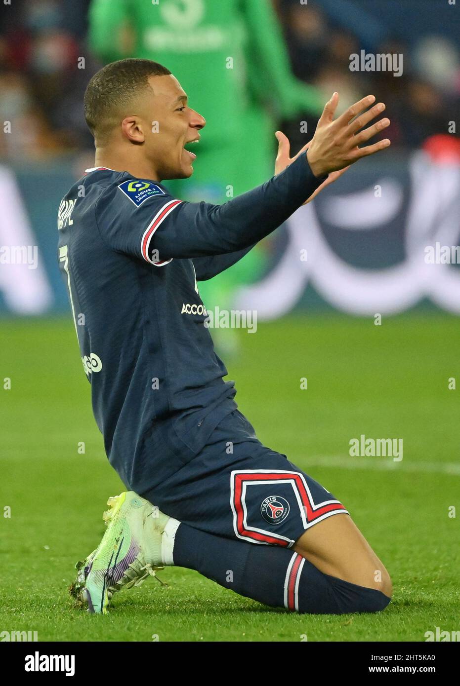 Paris Saint-Germain's Kylian Mbappé during the French L1 football match ...