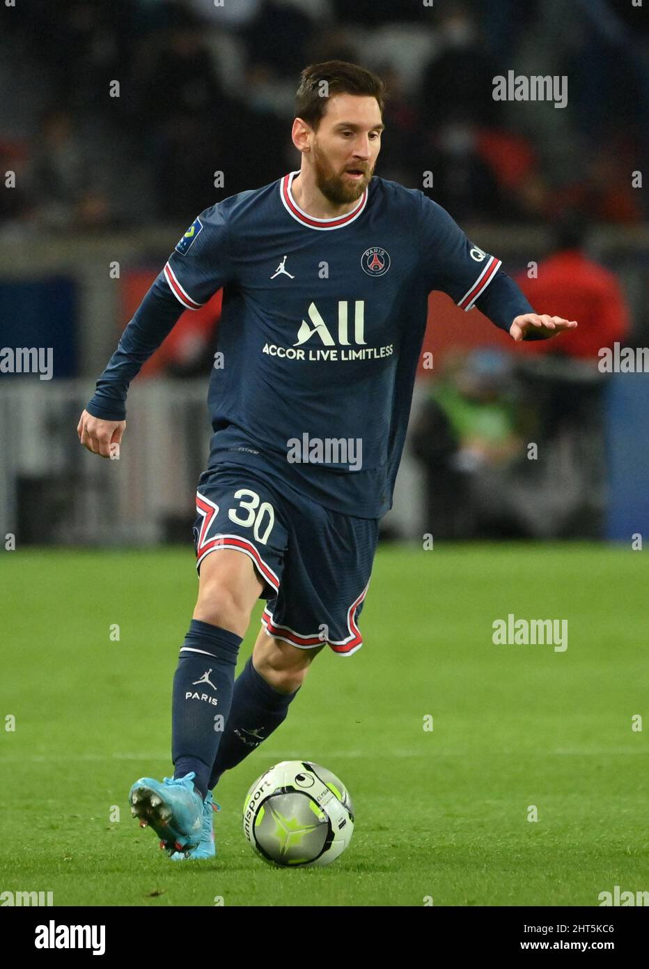 Paris Saint-Germain's Lionel Messi during the French L1 football match ...