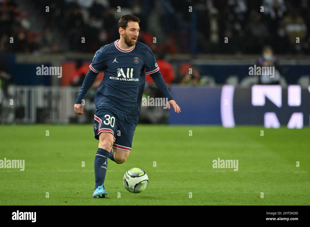 Paris Saint-Germain's Lionel Messi during the French L1 football match ...