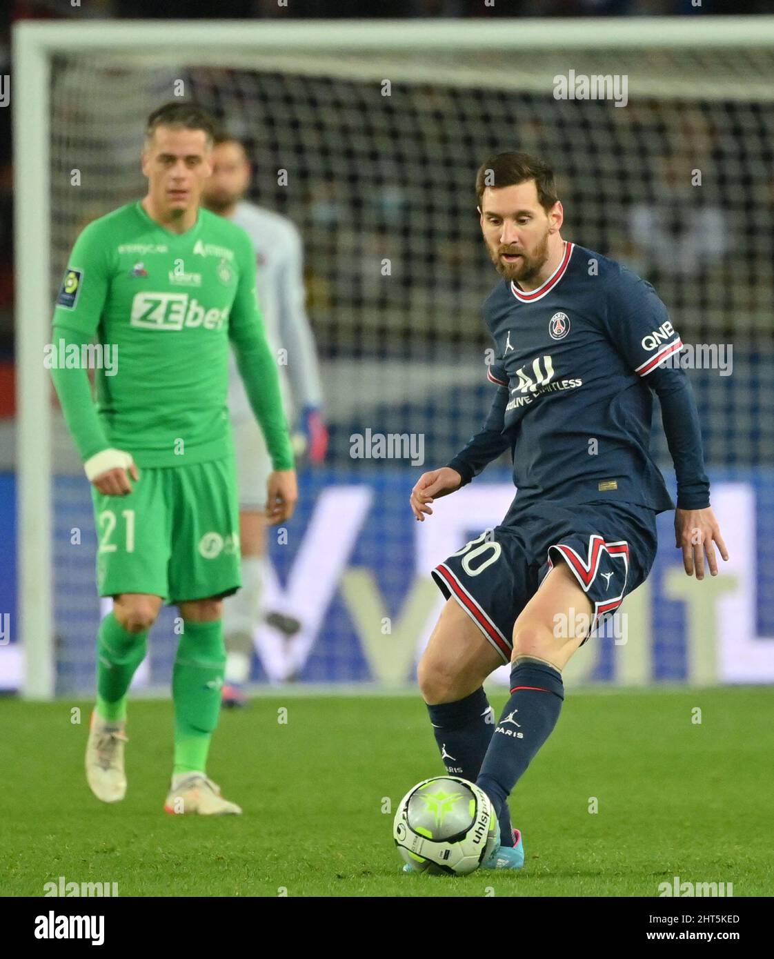 Paris Saint-Germain's Lionel Messi during the French L1 football match ...