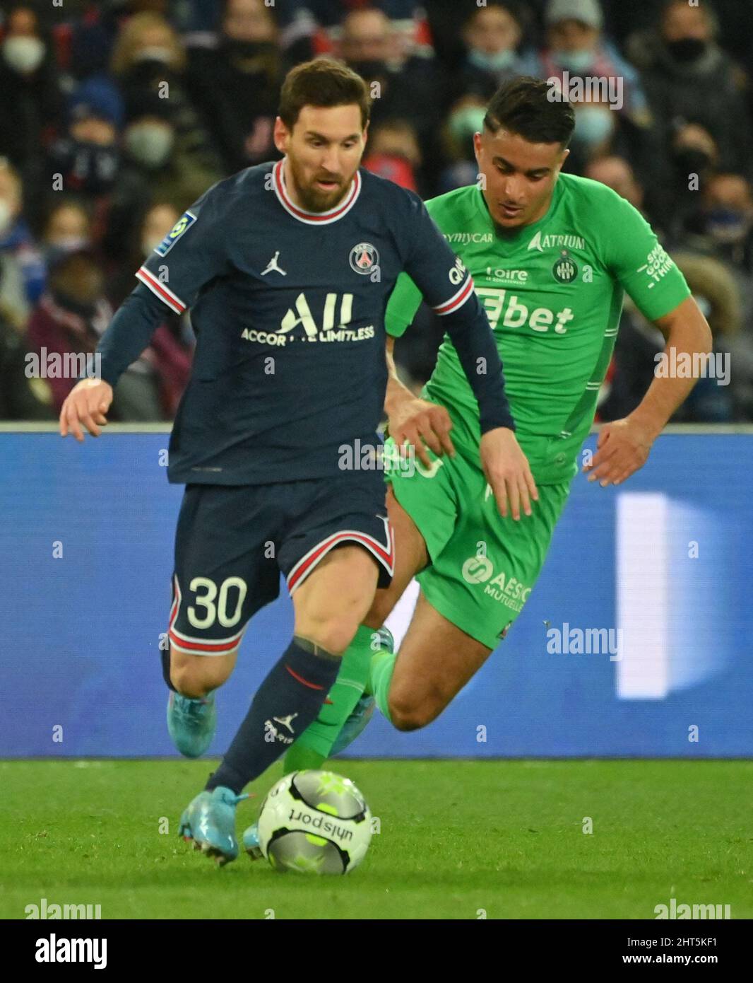 Paris Saint-Germain's Lionel Messi during the French L1 football match ...