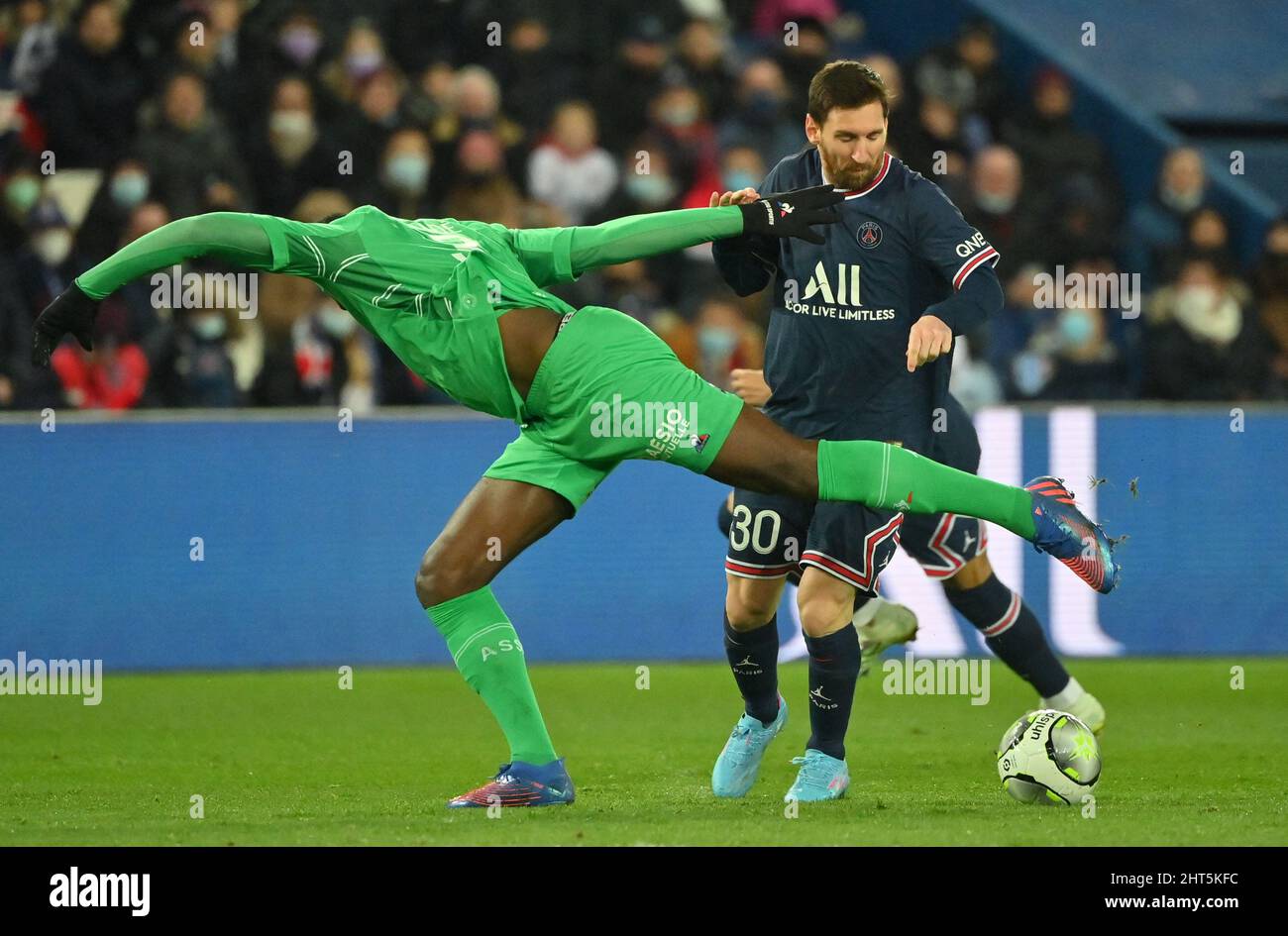 Paris Saint-Germain's Lionel Messi during the French L1 football match ...