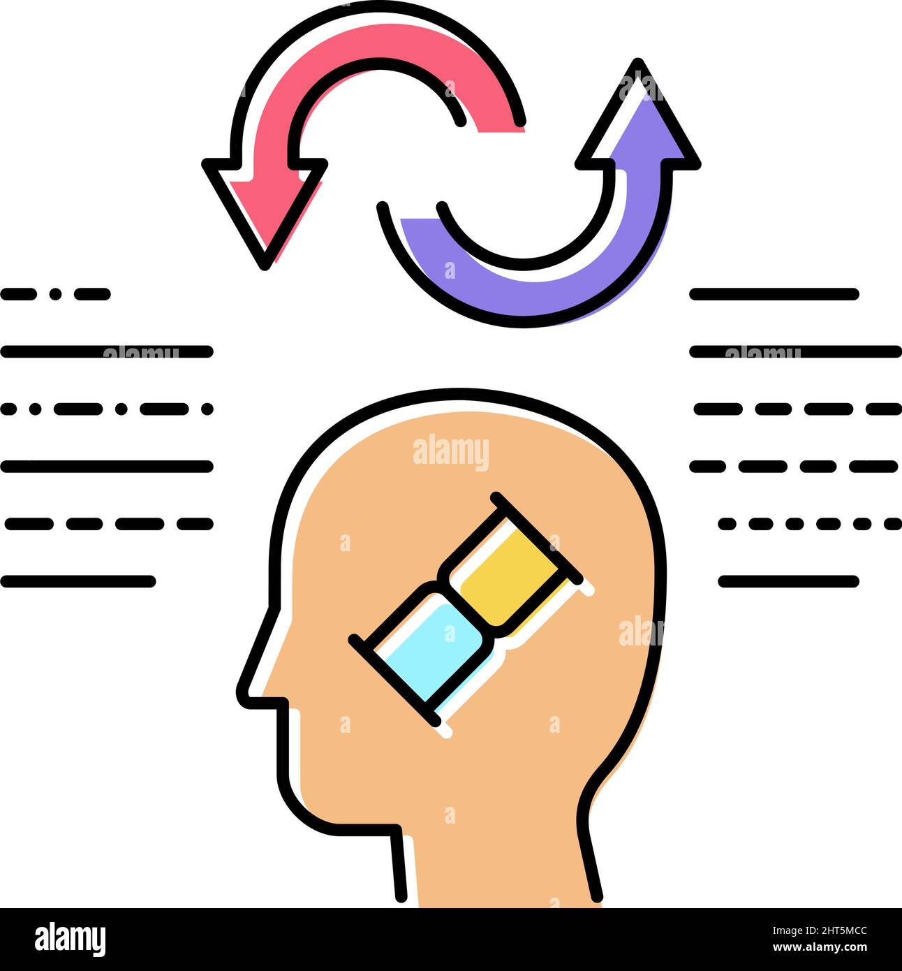 comparative philosophy color icon vector illustration Stock Vector ...