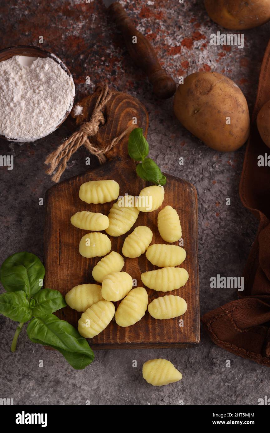 potato gnocchi, an Italian traditional food Stock Photo - Alamy