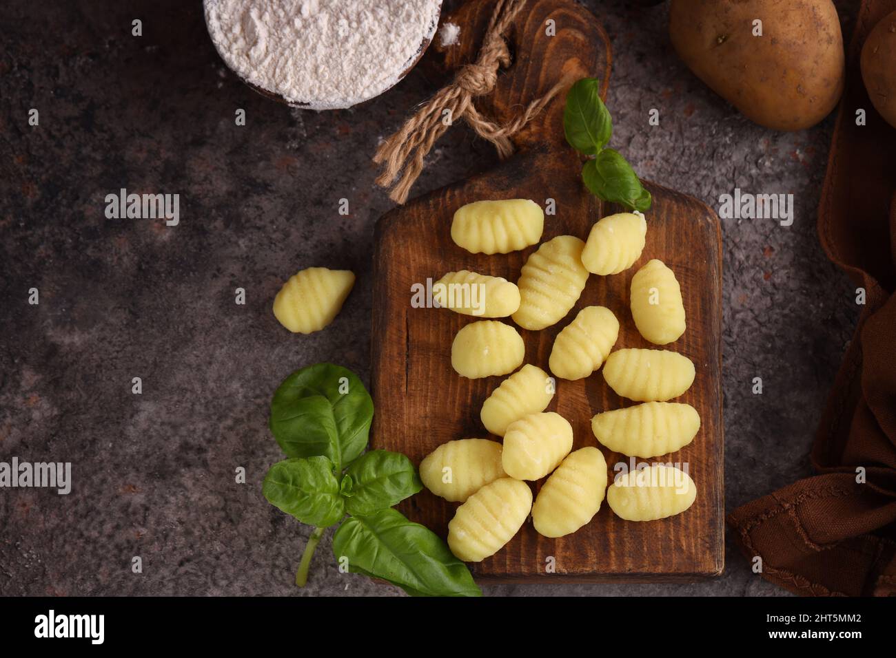 potato gnocchi, an Italian traditional food Stock Photo - Alamy