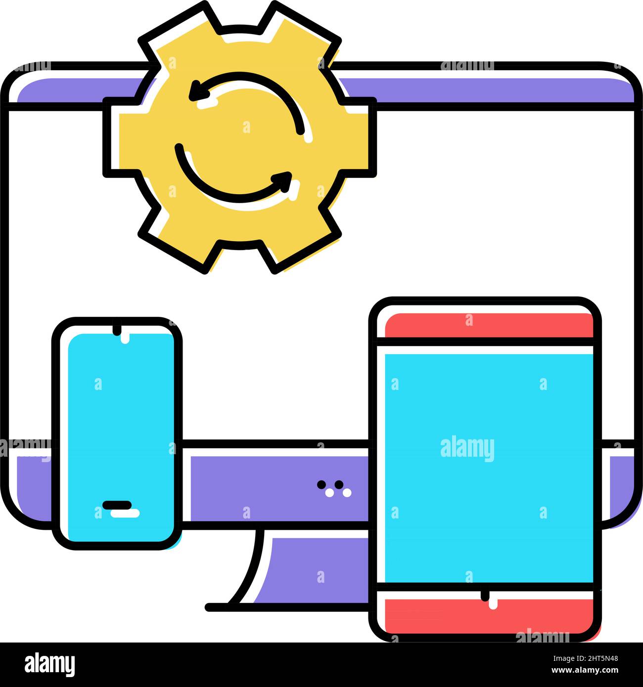 technics optimize color icon vector illustration Stock Vector Image ... technics optimize color icon vector illustration Stock Vector Image ...