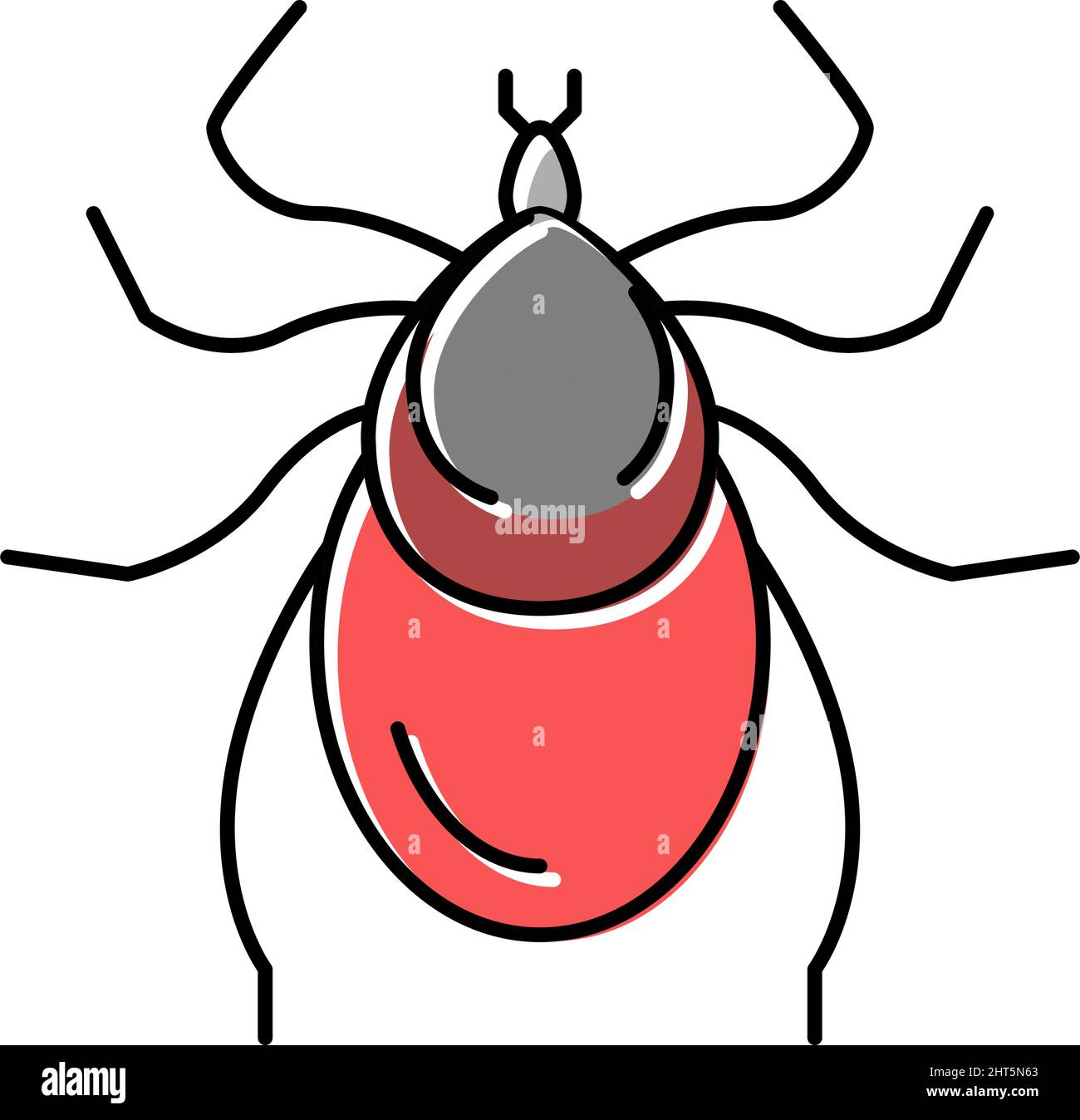 tick insect color icon vector illustration Stock Vector Image & Art - Alamy