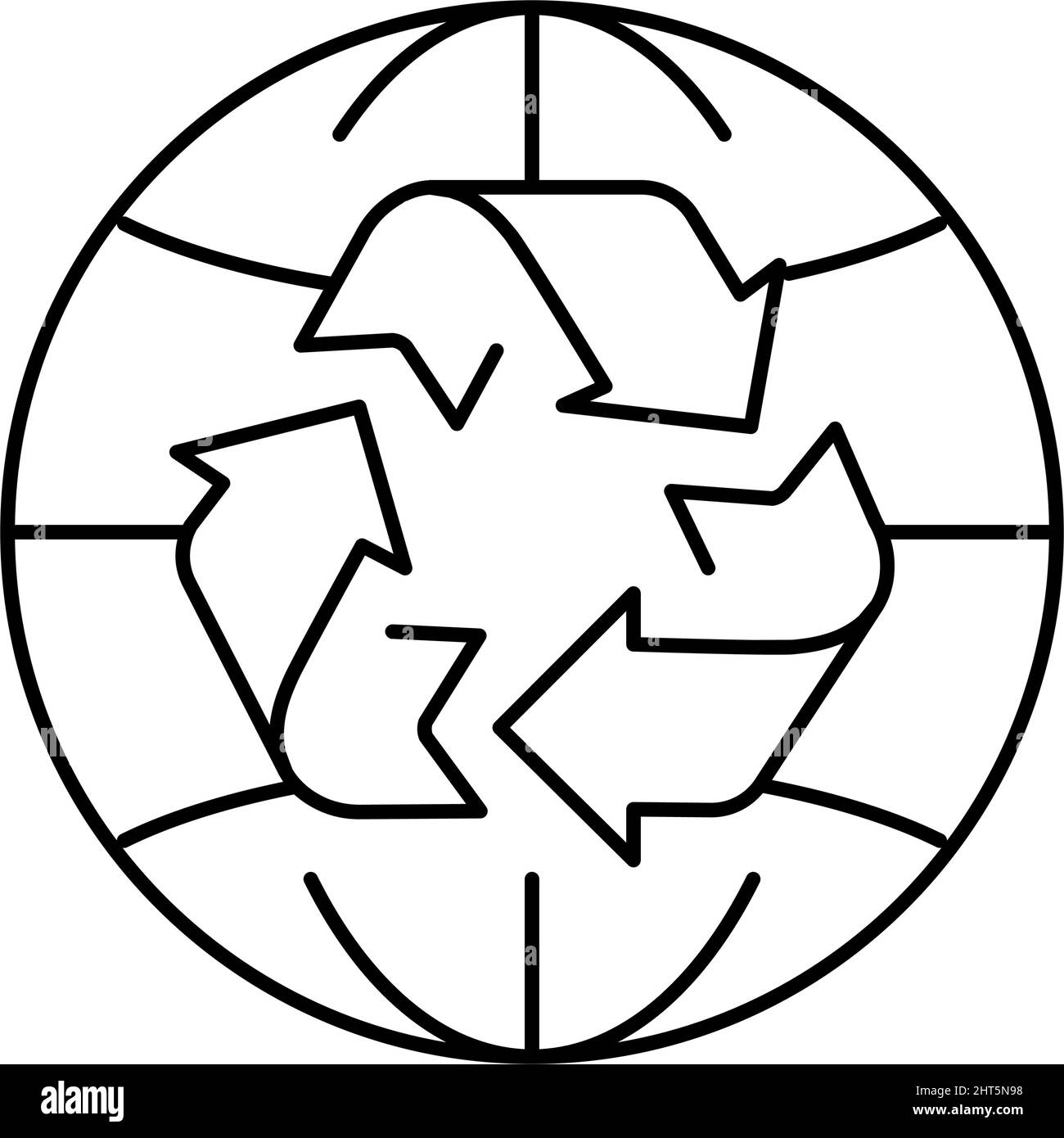 environment ecosystem line icon vector illustration Stock Vector Image ...