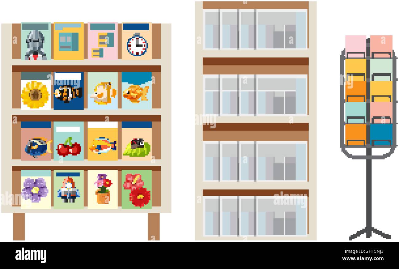 Souvenir shop element on white background illustration Stock Vector ...