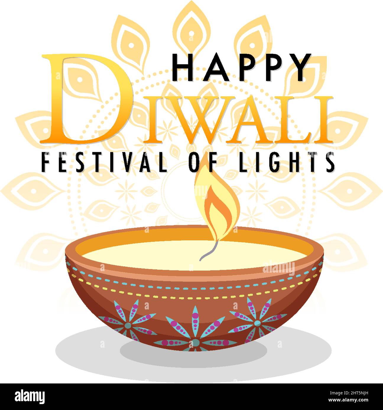 Diwali Indian festival of lights illustration Stock Vector Image & Art ...